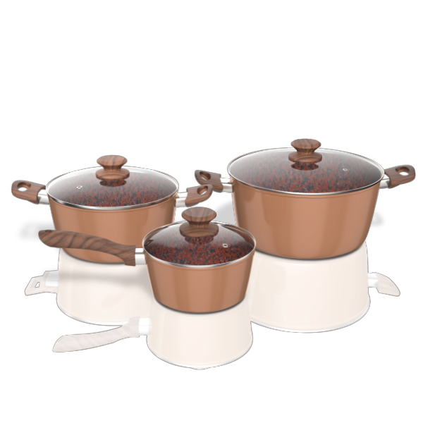 Bennett Read Copper and Rock 6 Piece Pot Set - Bennett Read
